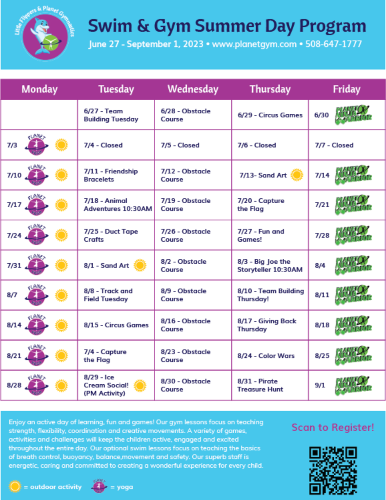 Day Program Info – Planet Gymnastics
